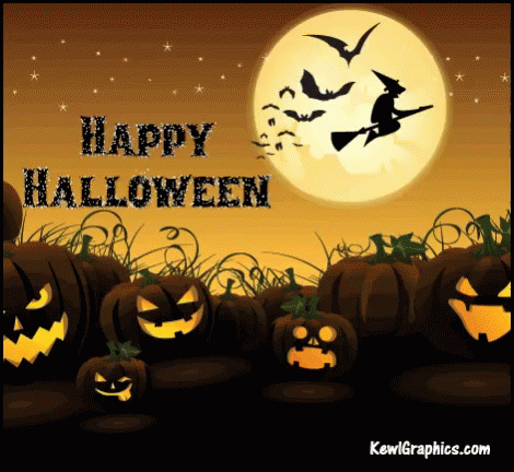 Happy Halloween Animated Gif | Scary Gifs for Halloween - Greetings1.com